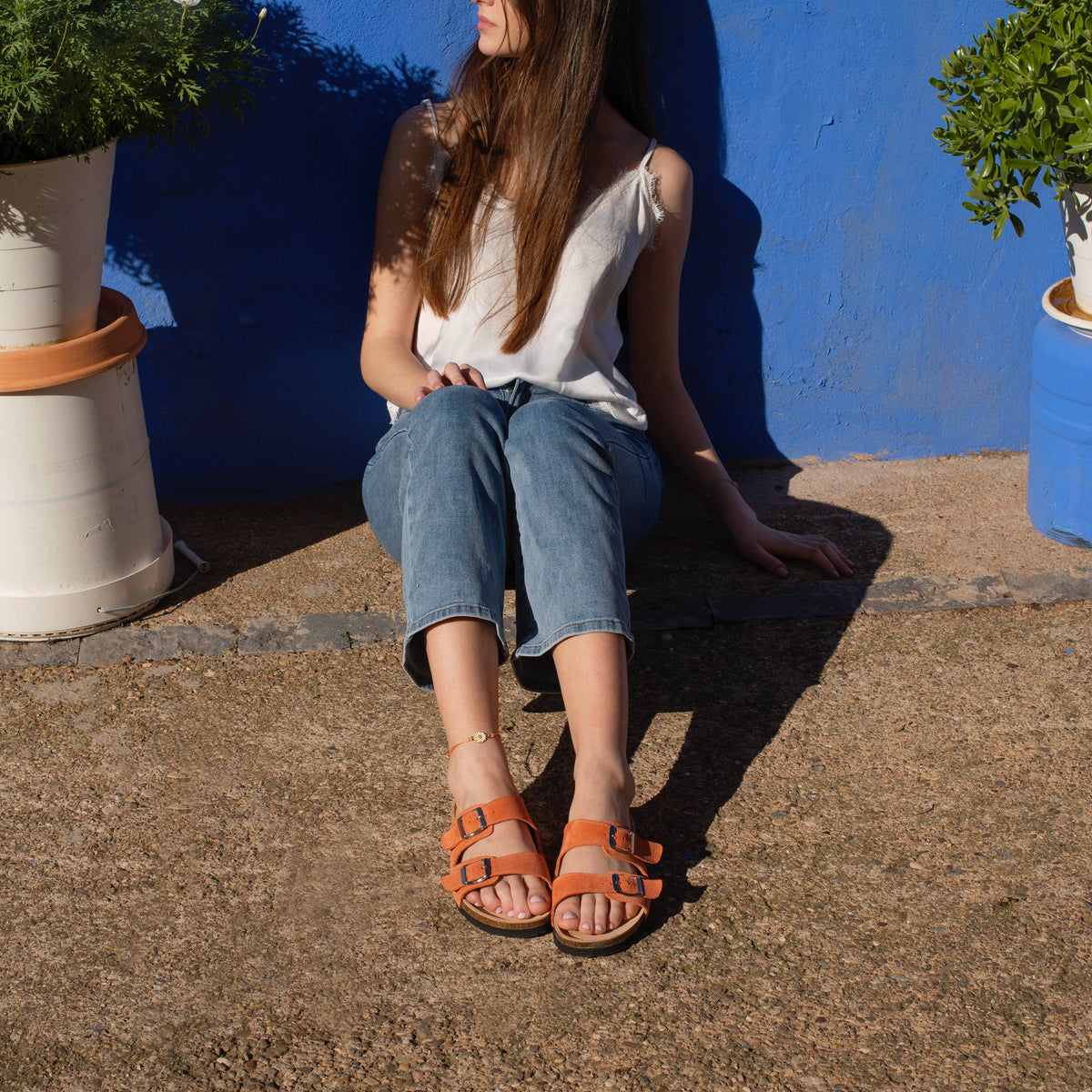Nordic coral sandals - The Spanish Sandal Company