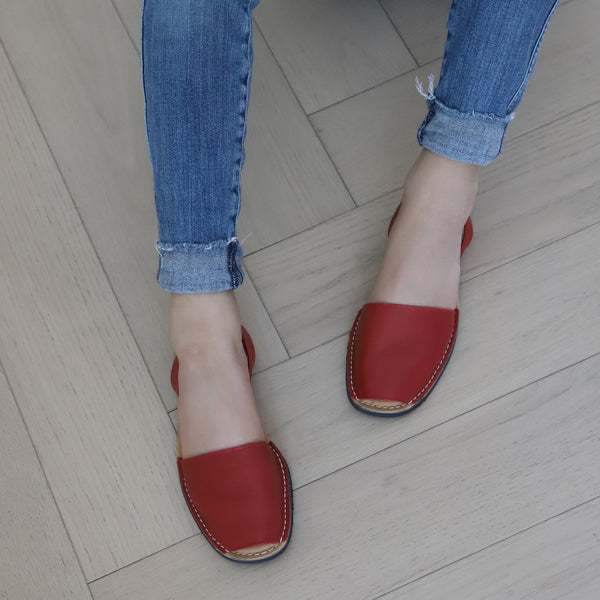 Classic red sandals