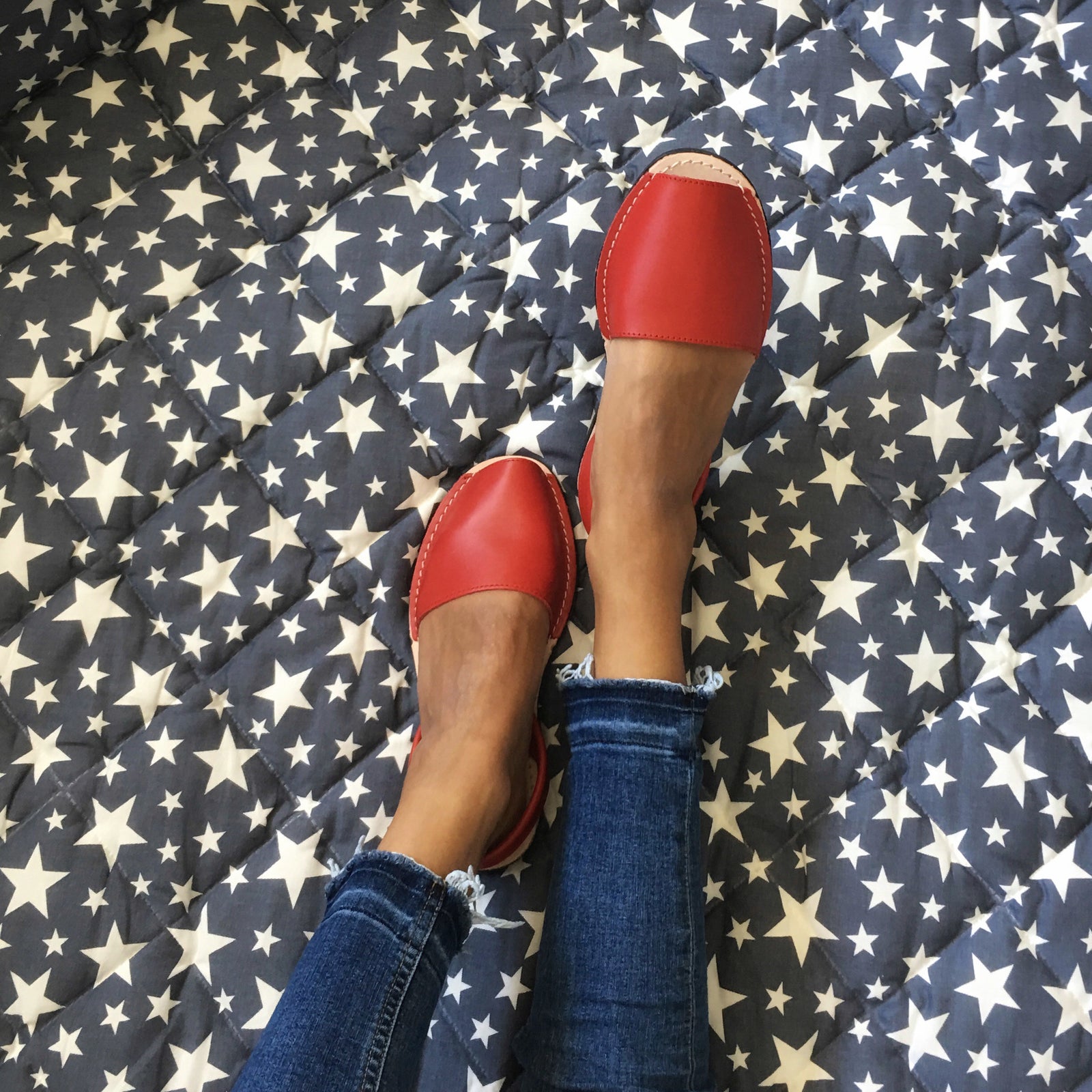 Classic red sandals