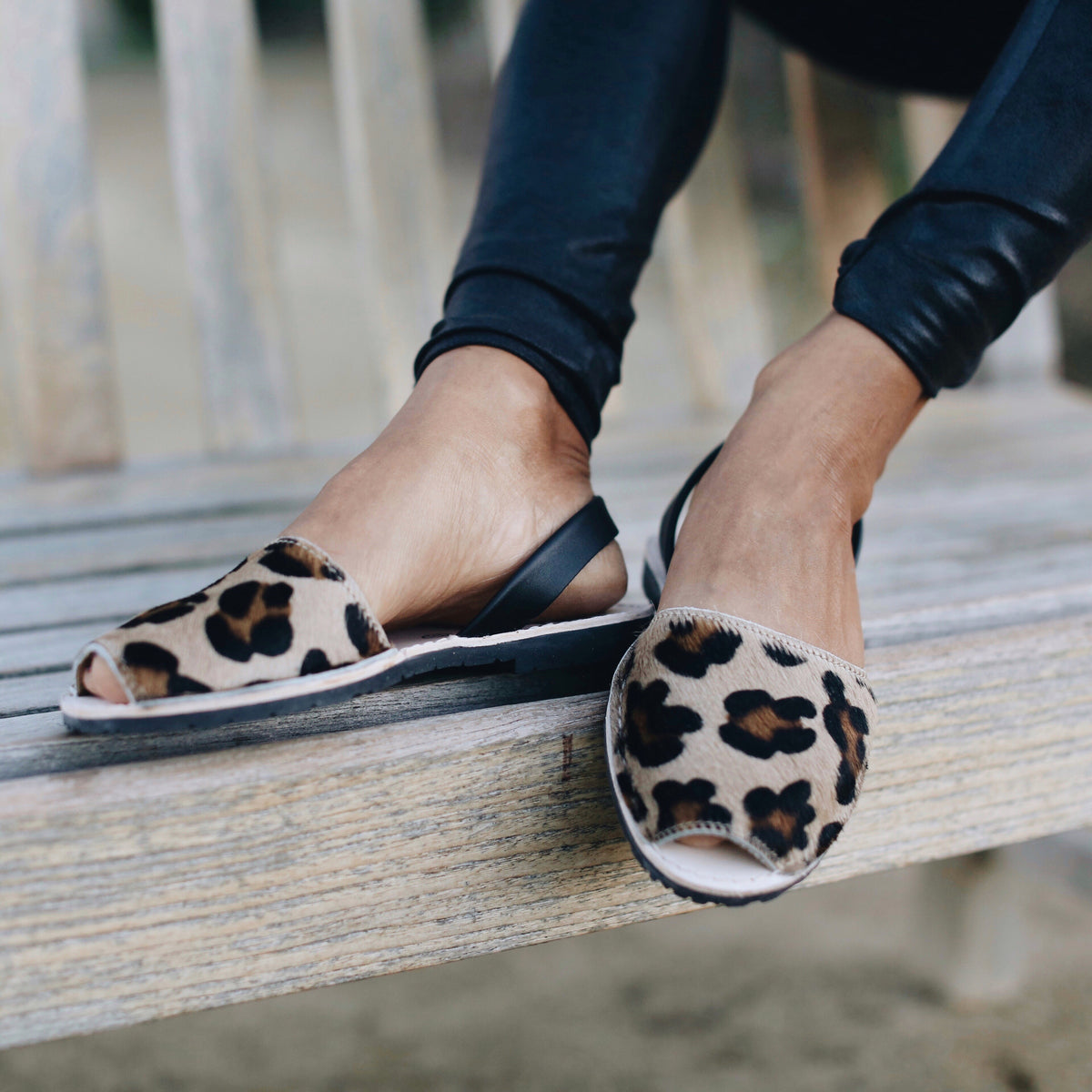 Leopard print sandals - The Spanish Sandal Company